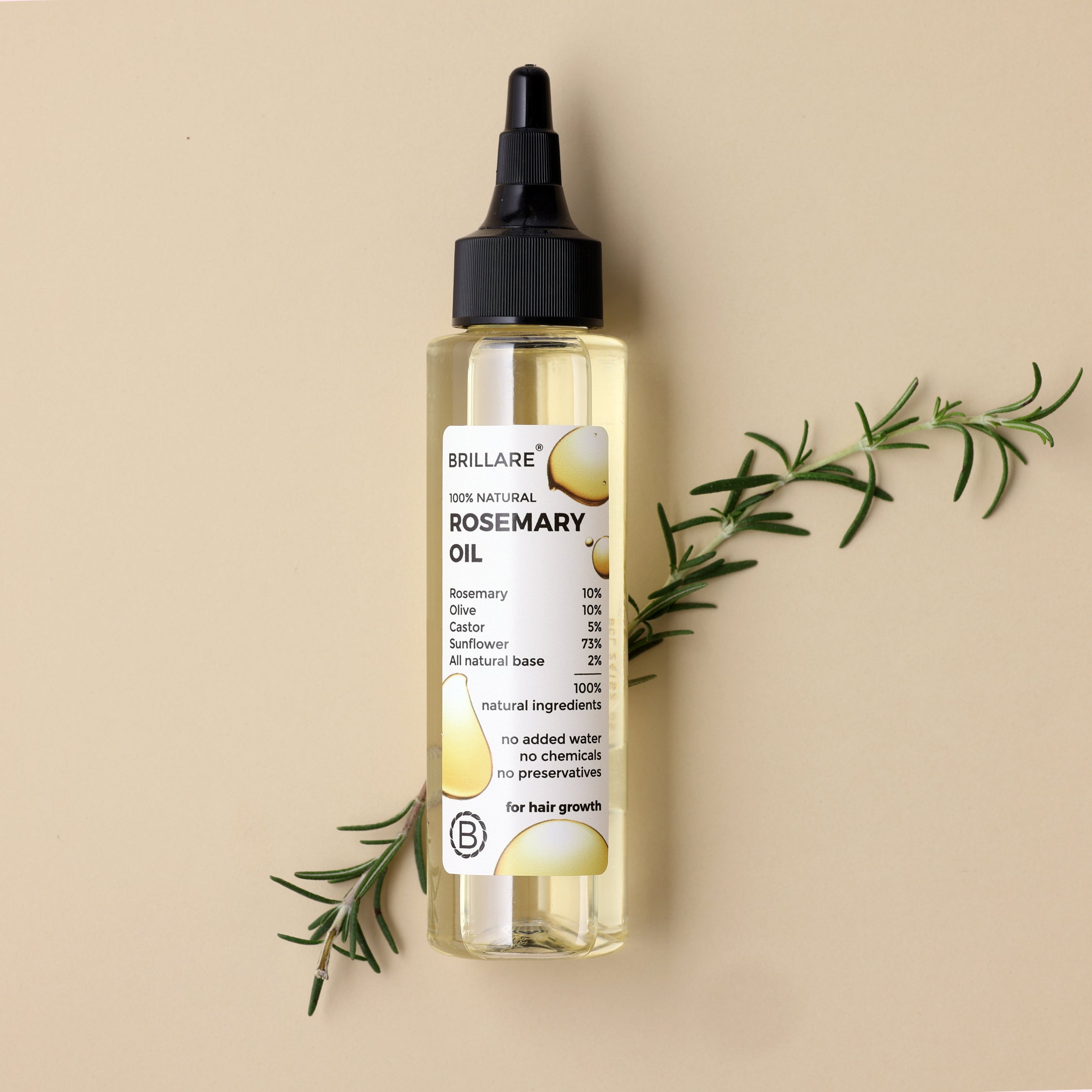 Rosemary Hair Oil for Hair Growth – Brillare