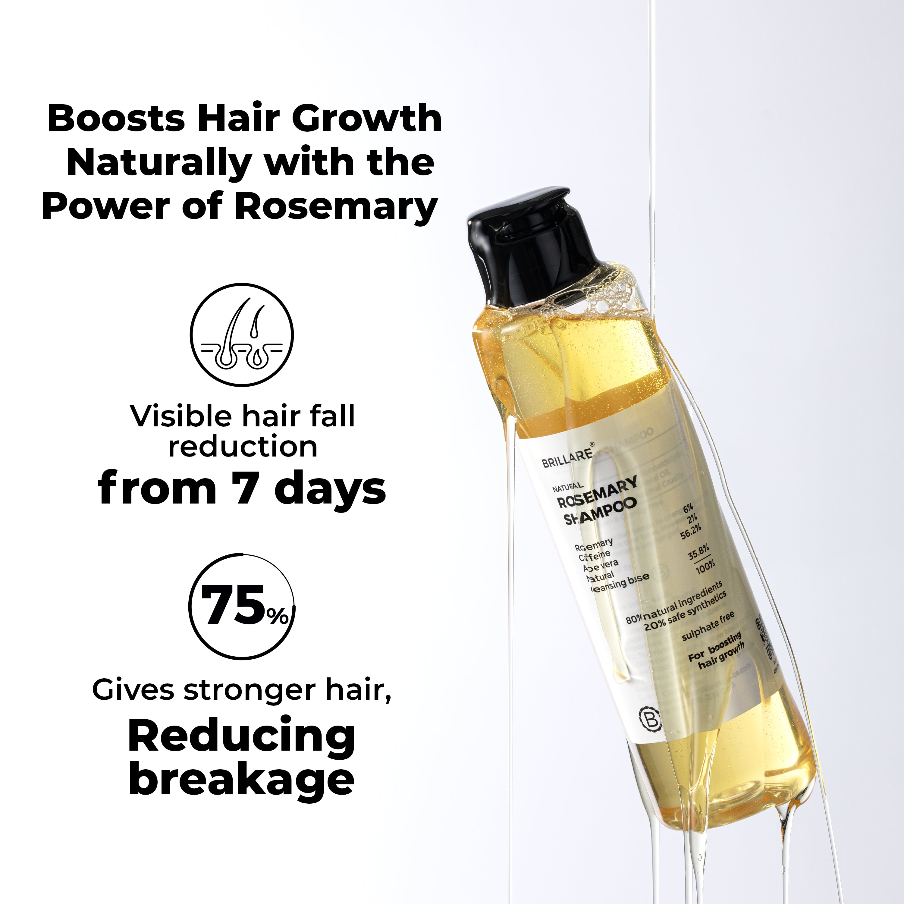 Brillare Rosemary Oil Shots | Hair Growth Oil | Rosemary Shampoo ...