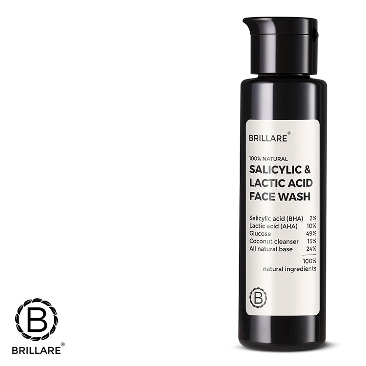 2% Salicylic Acid Face Wash | Brillare | For Oily, Acne-Prone Skin ...