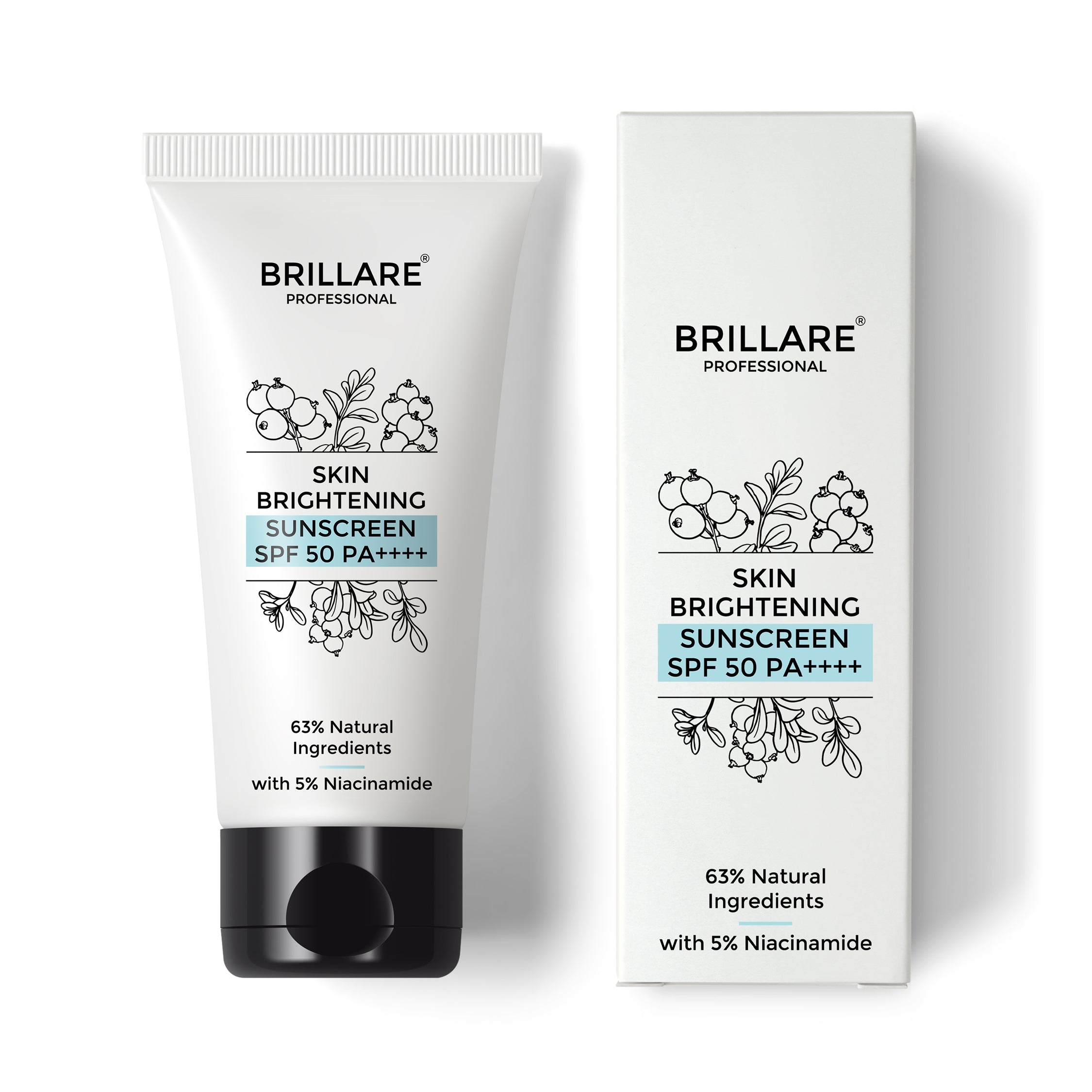 Skin Brightening Sunscreen with Niacinamide with SPF50 – Brillare
